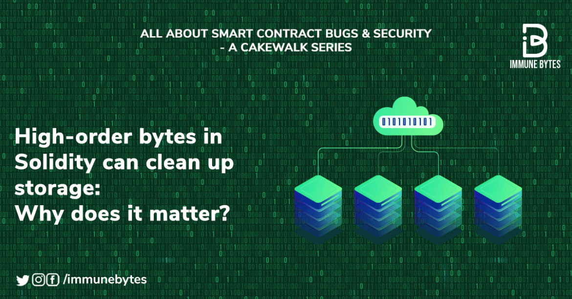 High-order bytes can clean up storage in Solidity? Does it matter?