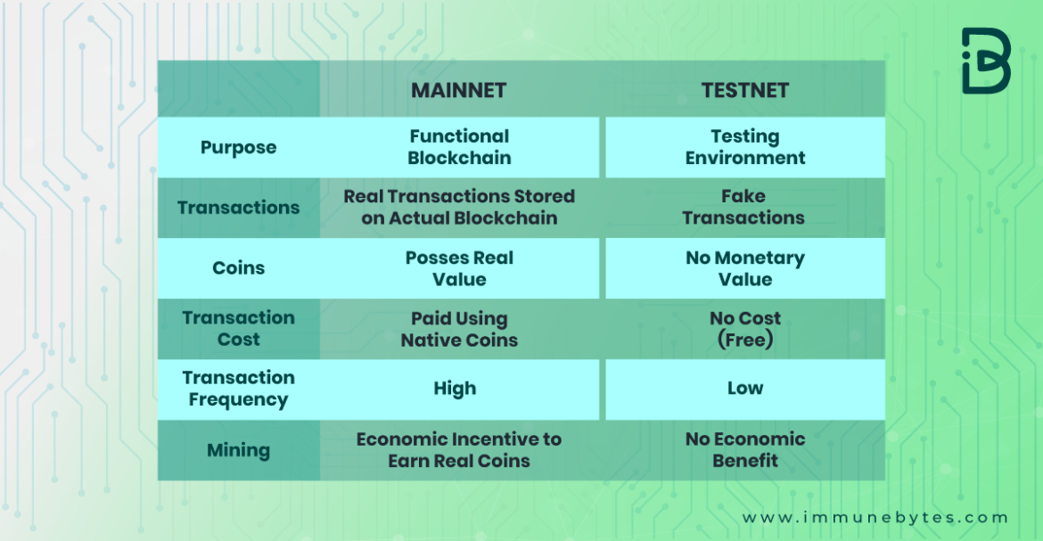 Mainnet Vs Testnet: What's the Difference?